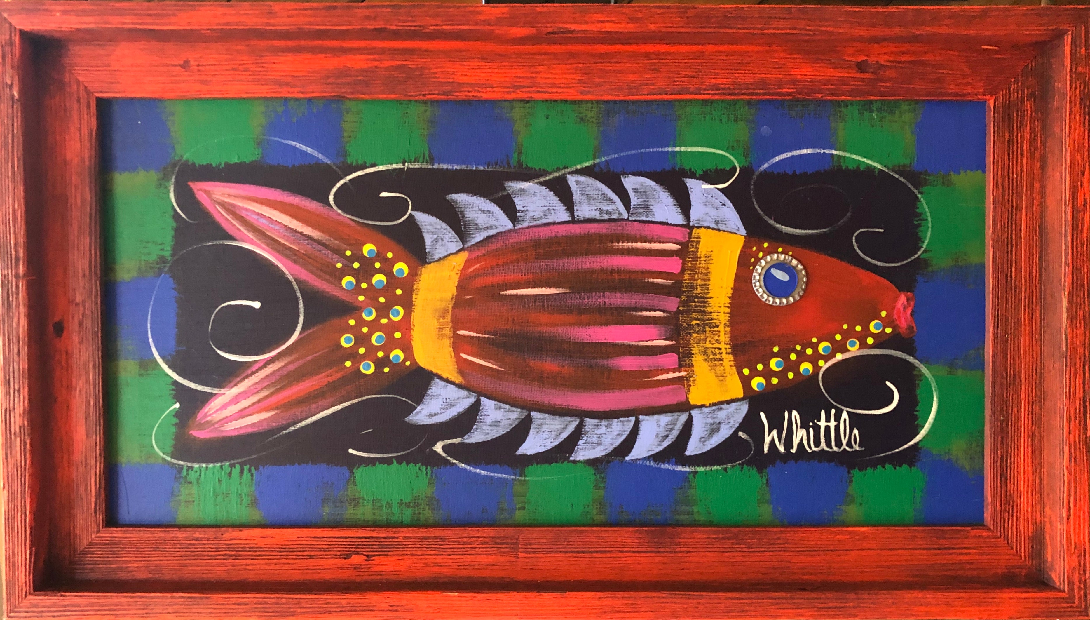 Fish on the Run Framed – Whittlefish Art